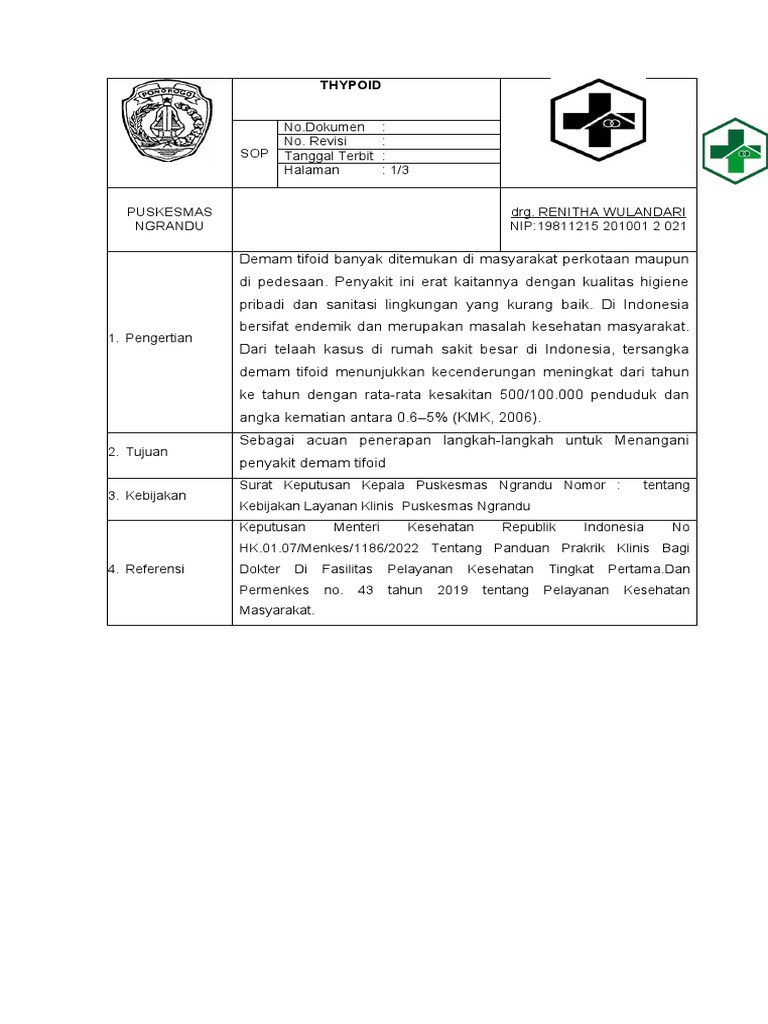 Penanganan dan Terapi Demam Tifoid | PDF | Pengembangan Diri