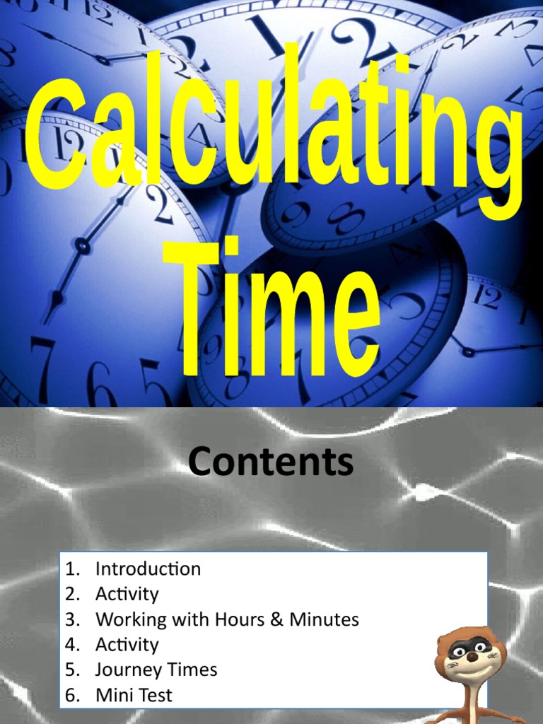 Calculating Hours and Minutes | PDF | Teaching Methods & Materials