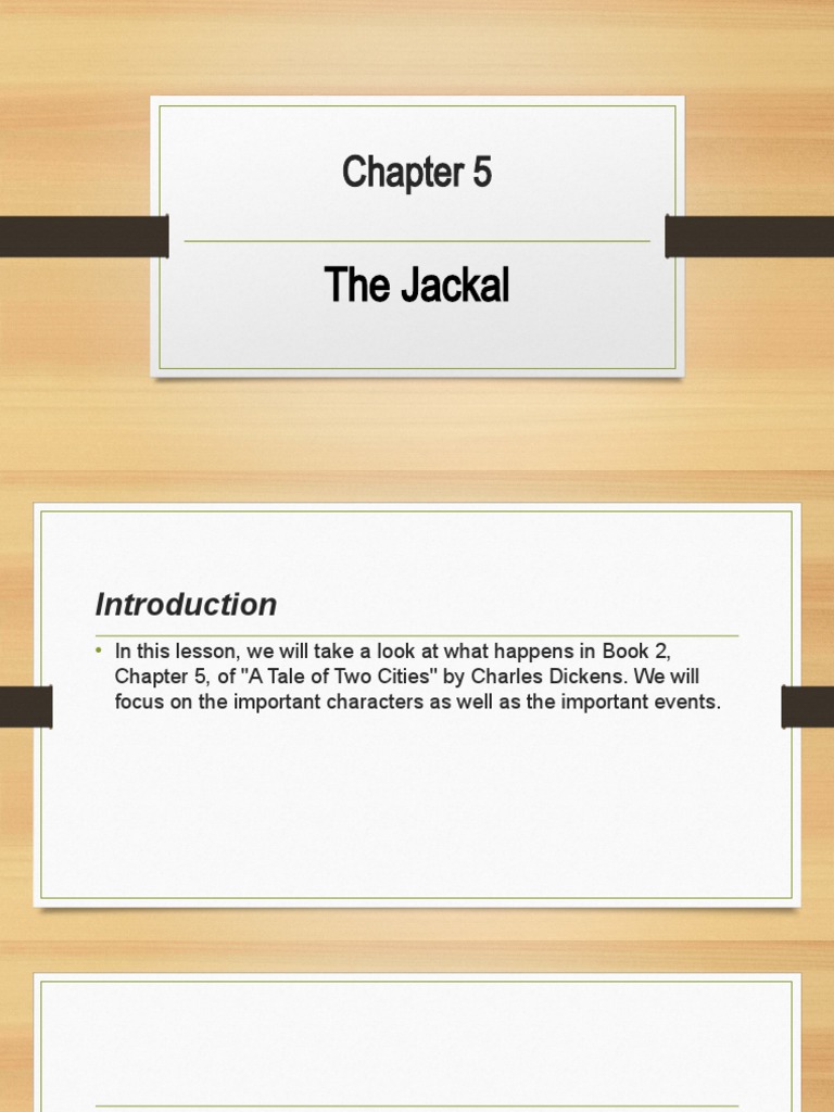 Book II Chapter 5 The Jackal | PDF | A Tale Of Two Cities