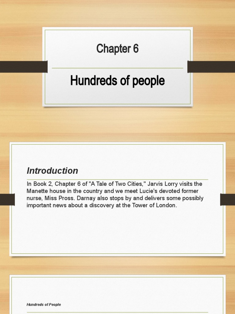 Book II Chapter 6 Hundreds of People | PDF | A Tale Of Two Cities ...