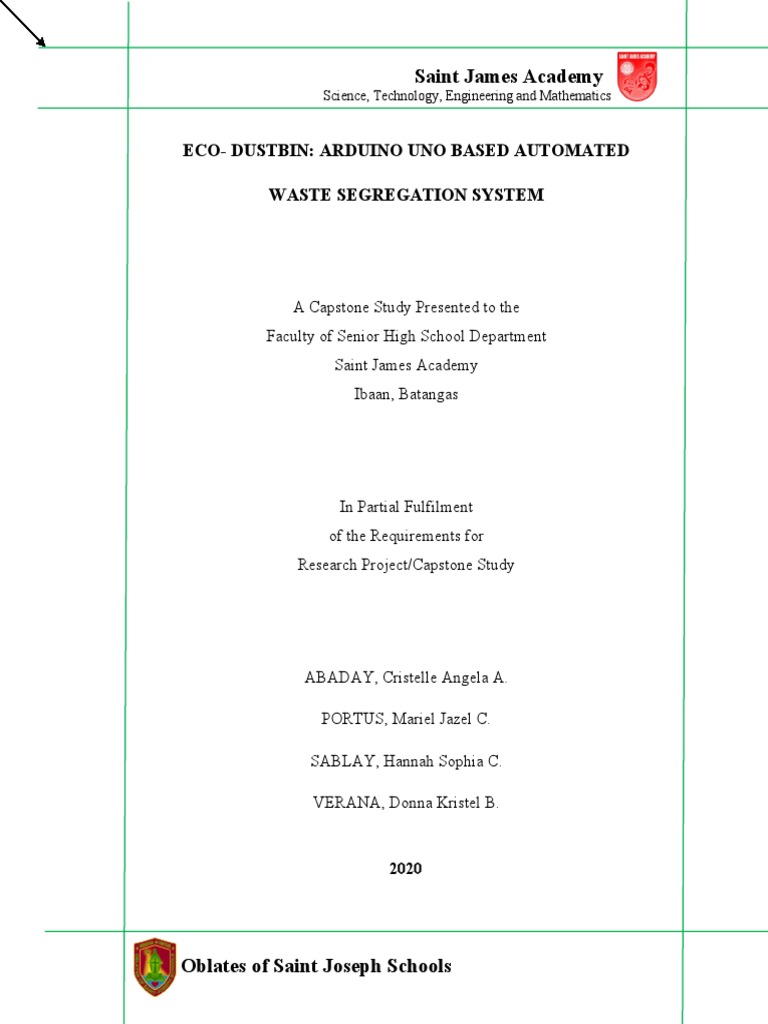 FINAL PAPER Arduino Uno Based Automated Waste Segregation System CHAPTER 1 5 | PDF
