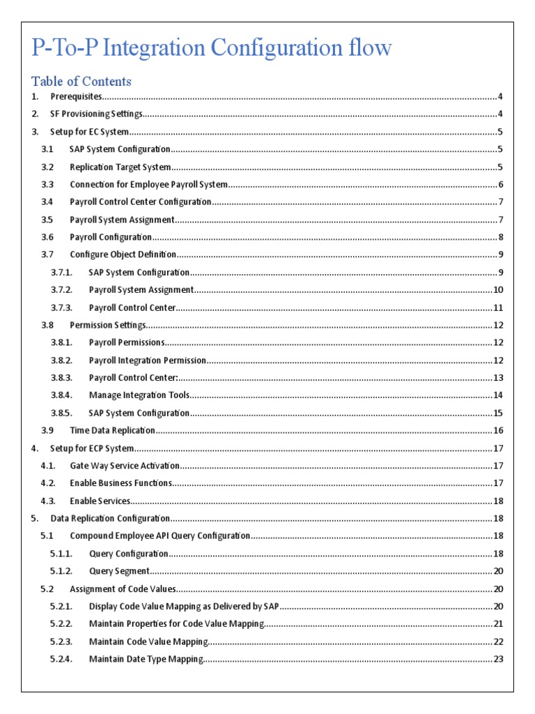 P-To-P Integration Configuration Guide | PDF | Finance & Money ...