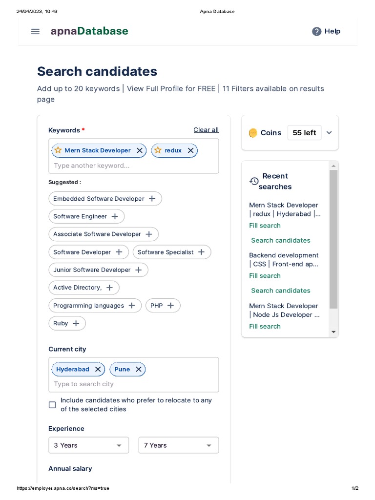 Apna Database Search PDF | PDF