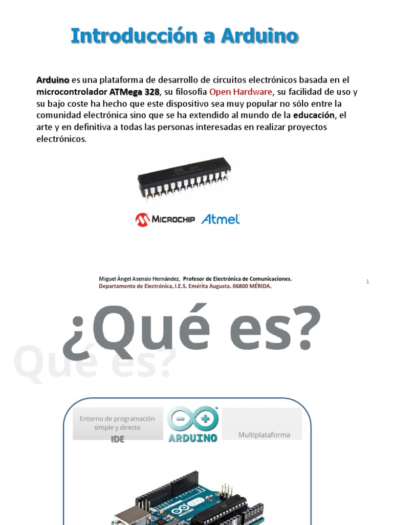Introducción A Arduino | PDF | Arduino | Arquitectura de Computadores Introducción A Arduino | PDF | Arduino | Arquitectura de Computadores