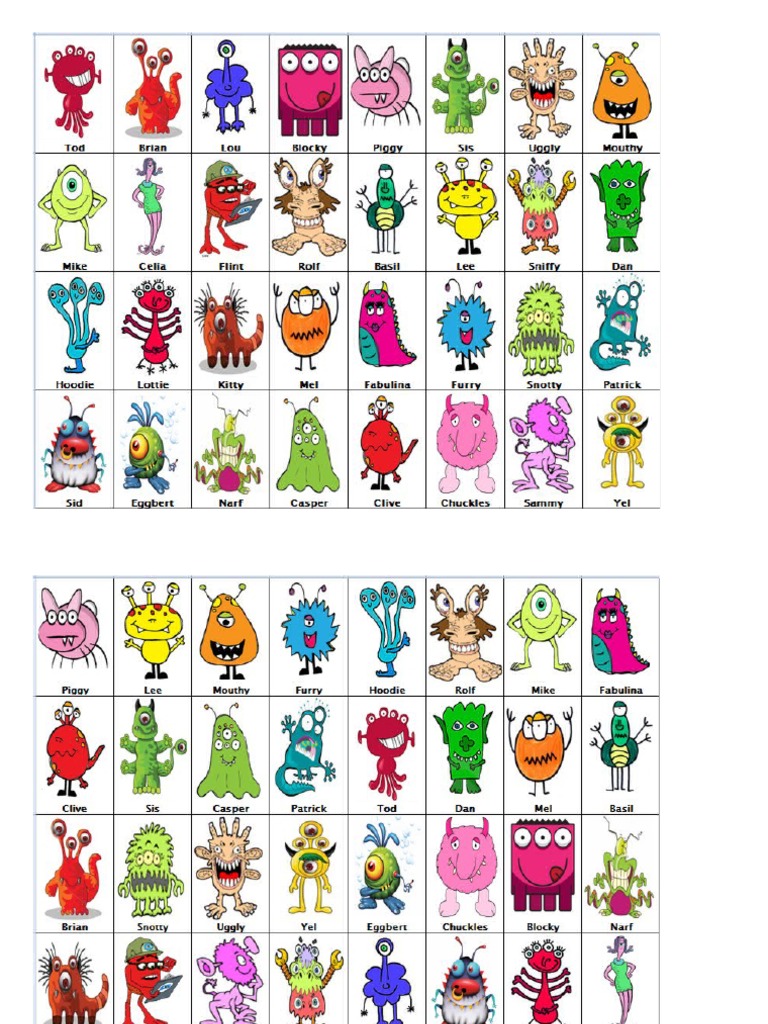 Guess Who Monsters Games - 106616 | PDF