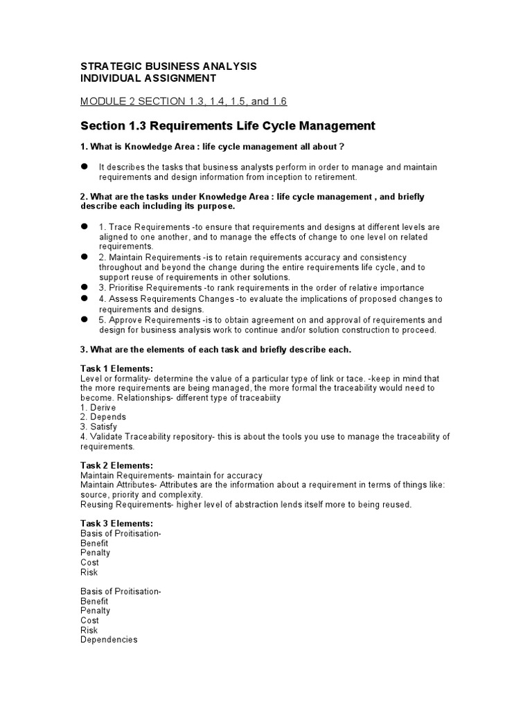 SBA Module 2 Section 1.3 To 1.6 | PDF | Business Analysis | Information