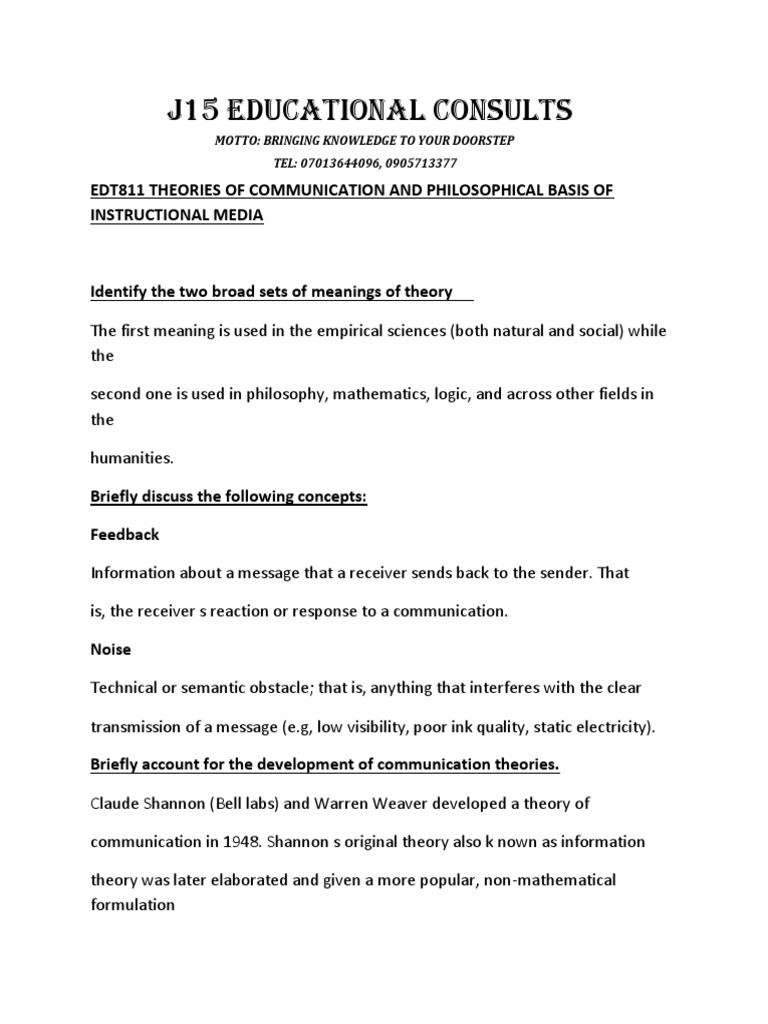 Edt811 J15 Educational Consult PDF | PDF