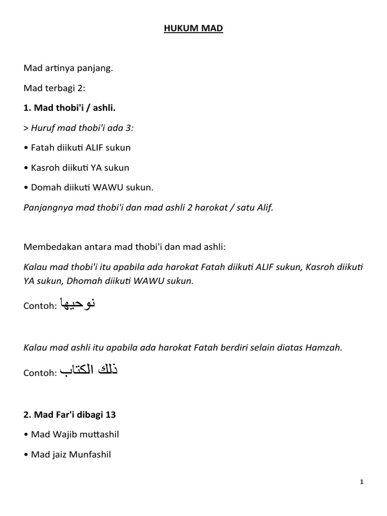 Hukum Mad | PDF