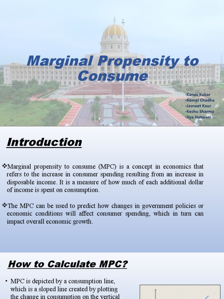 Marginal Propensity To Consume: Kanav Kukar - Komal Chadha - Jasneet ...