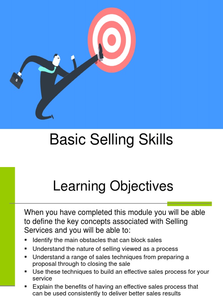 Learn Basic Selling Skills | PDF | Sales | Communication