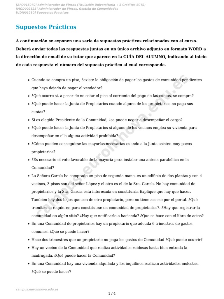 Supuestos Prácticos PDF | PDF
