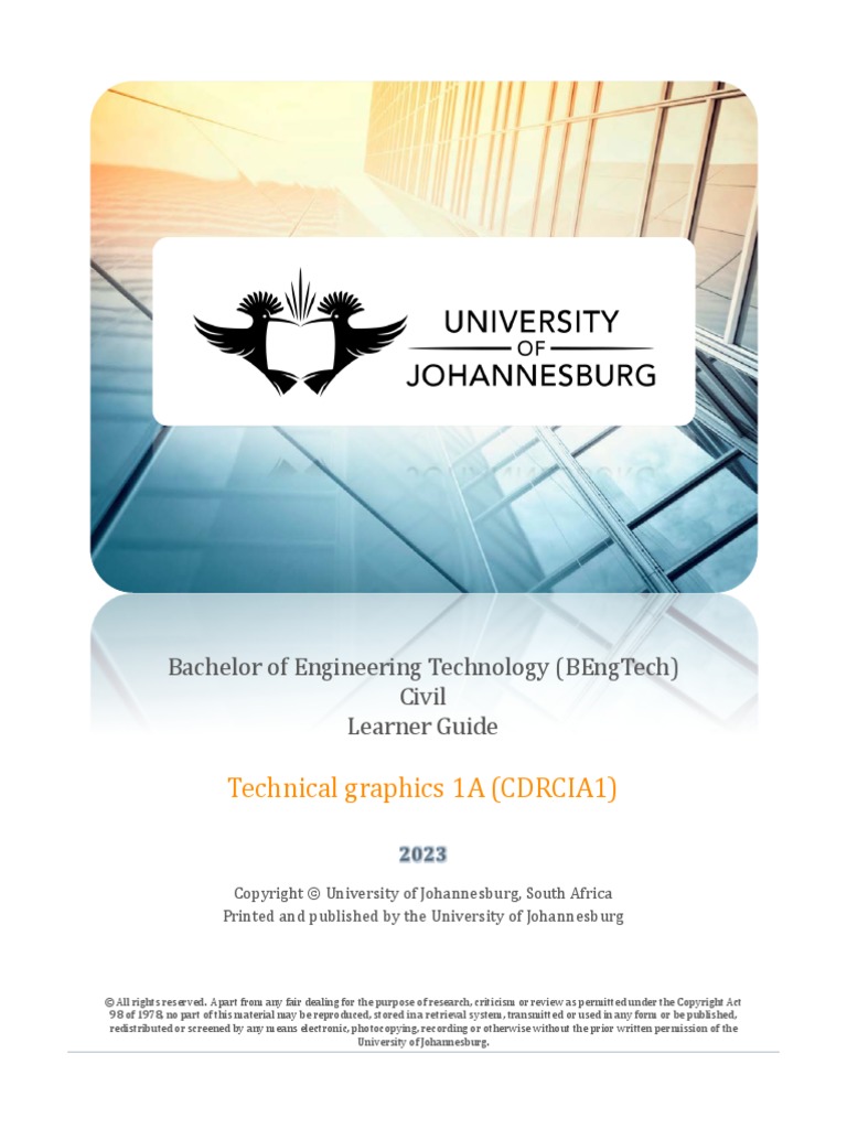 CDRCIA1 Civil Engineering Drawing 1A Study Guide (1) - 1 | PDF ...