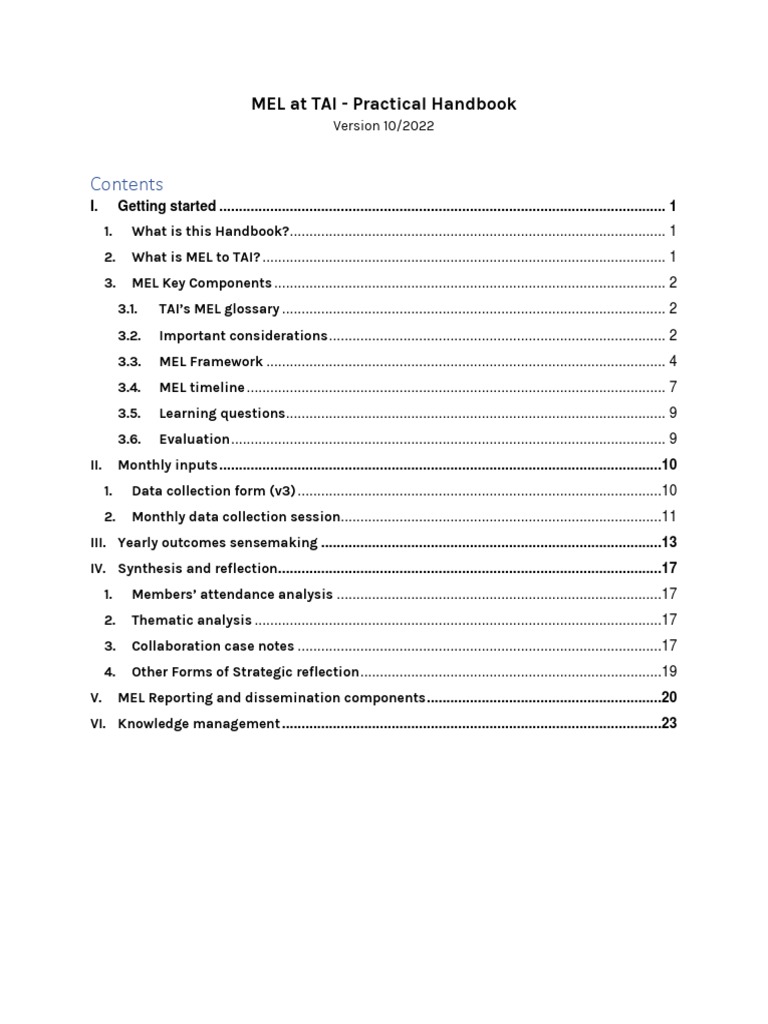 TAI - MAL Handbook PDF | PDF