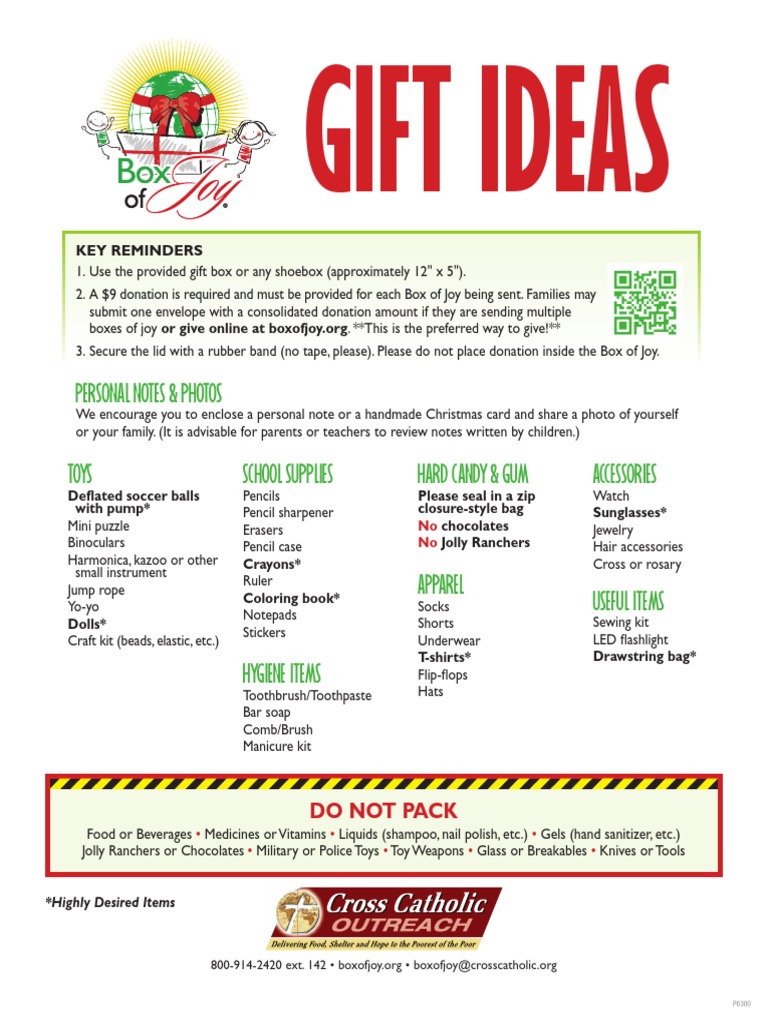 Box of Joy Gift-Ideas | PDF