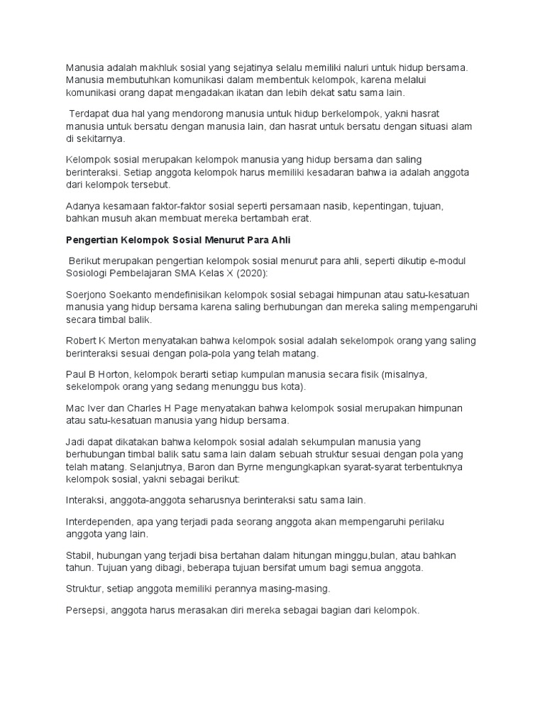 Naluri Manusia sebagai Makhluk Sosial | PDF | Politik | Ilmu Sosial