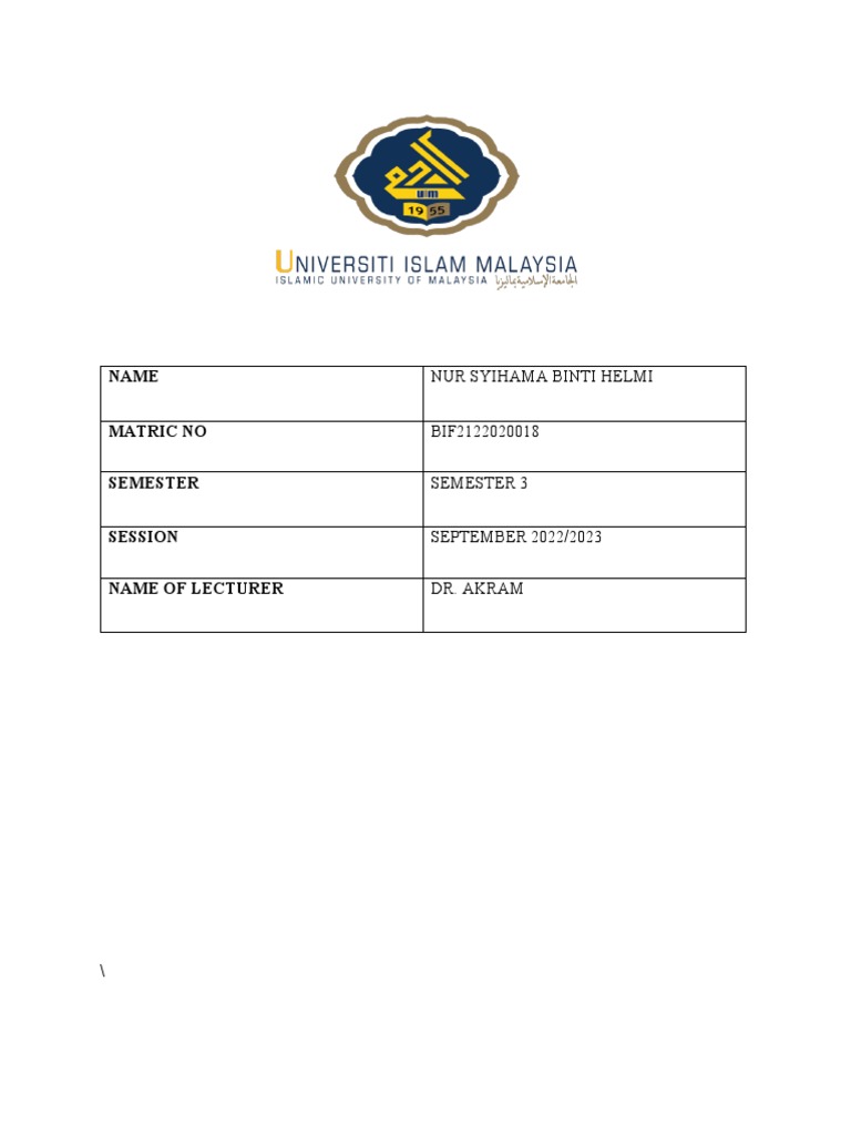 Assignment Individu | PDF