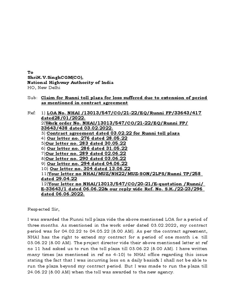 Force Majeure Letter | PDF | Private Law | Contract Law