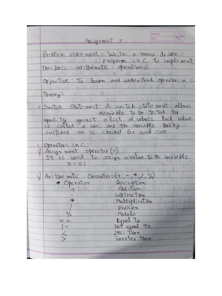 Arithematic C Program Pdf 