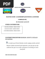 LMC Master Guide Induction Ceremony - Page 1 of 7 | PDF | Jesus | Prayer