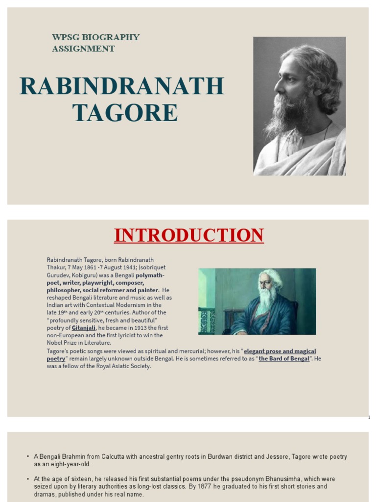 Rabindranath Tagore | PDF | Rabindranath Tagore