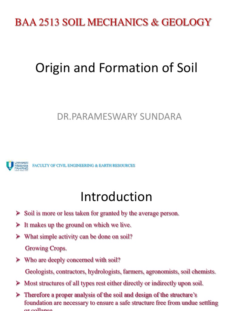 Formation of Natural Soil Deposit PDF | PDF