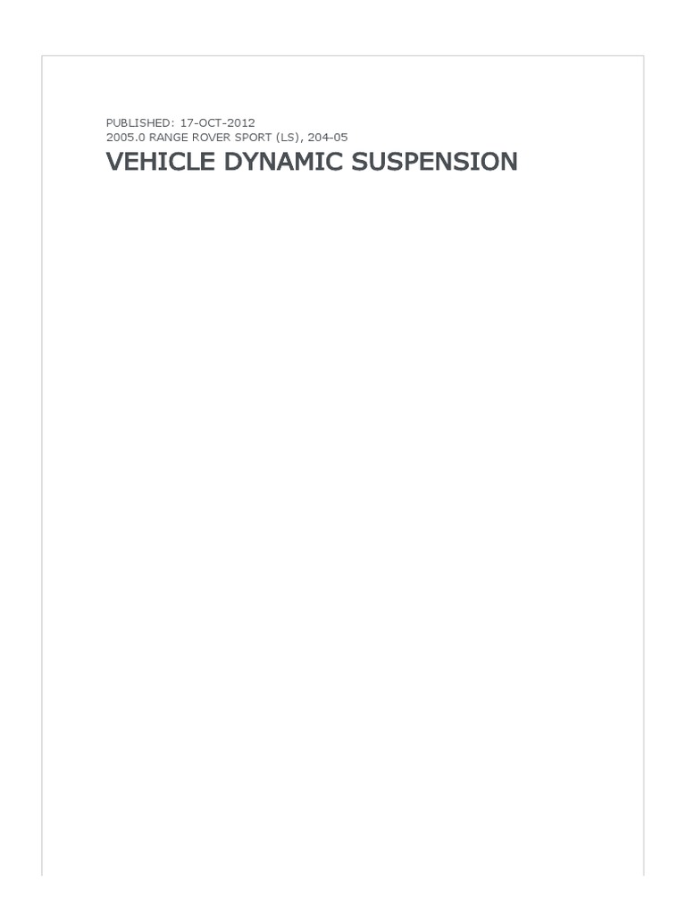 RRS Suspension PDF | PDF