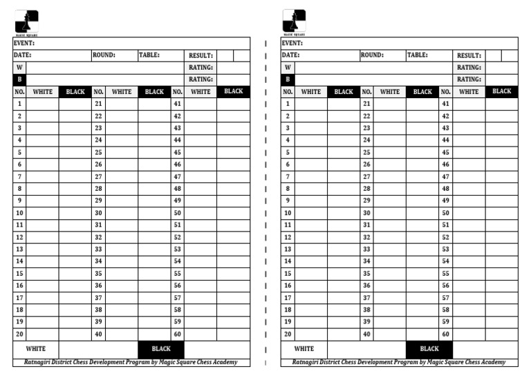 Score Sheet PDF | PDF