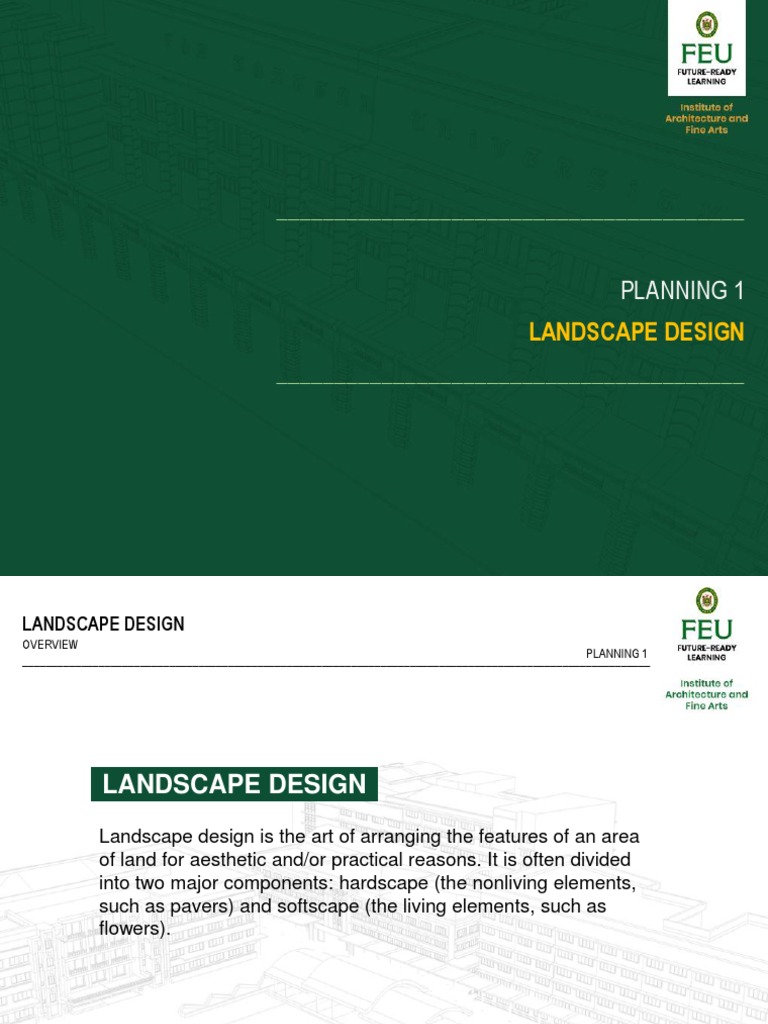 Landscape Design Principles Overview | PDF