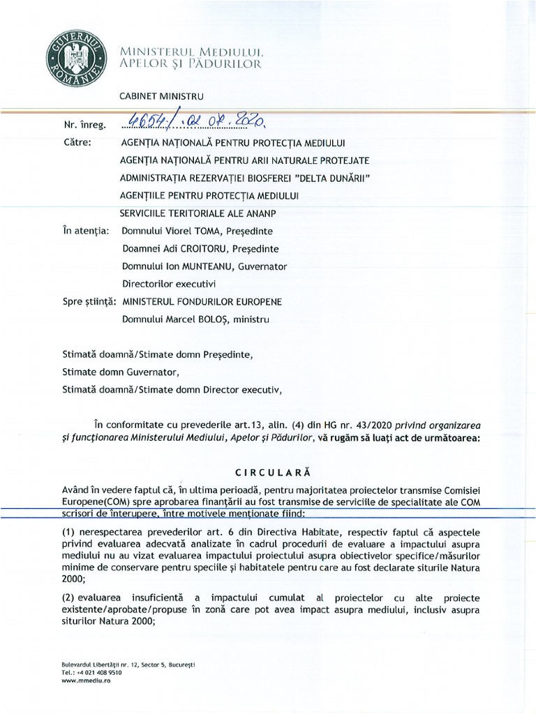 CIRCULARA - Evaluare Impact PDF | PDF