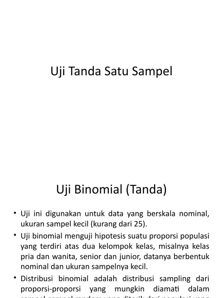 Uji Binomial | PDF