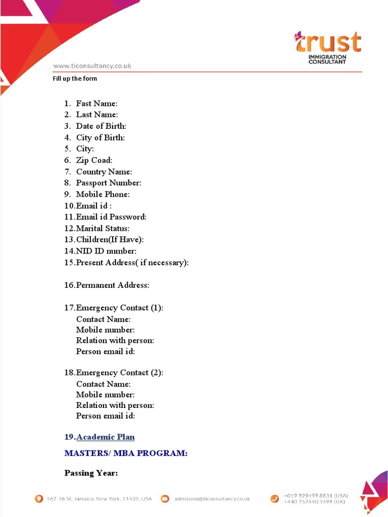 Application Form Fillup | PDF