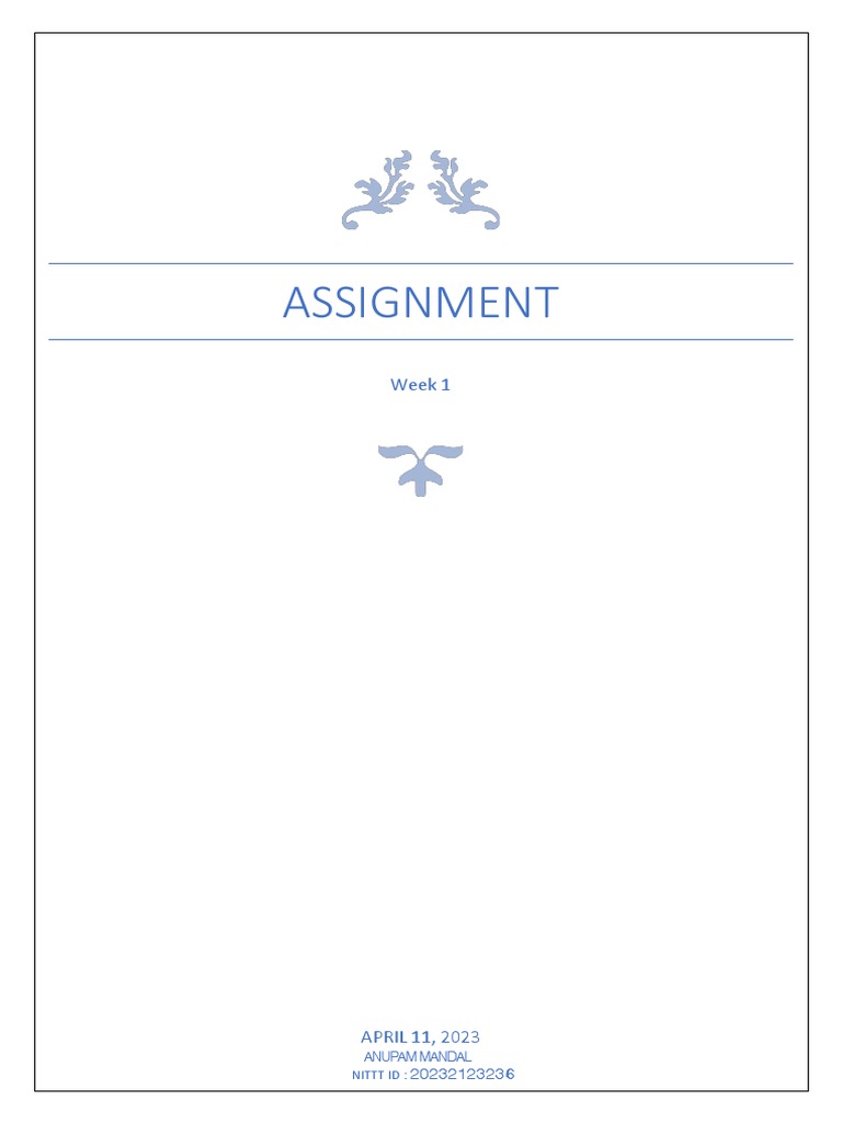 Week - 1 - Assingment Module 1 PDF | PDF | Screw | Soldering