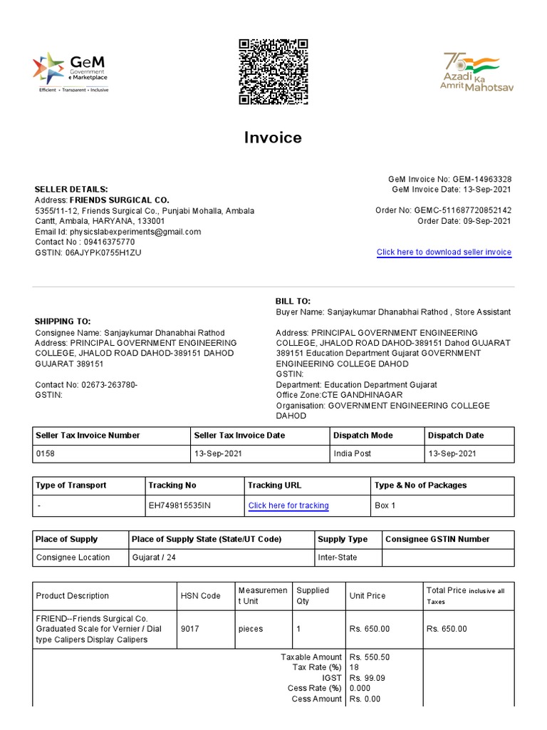 GEMC-511687720852142 Invoice PDF | PDF