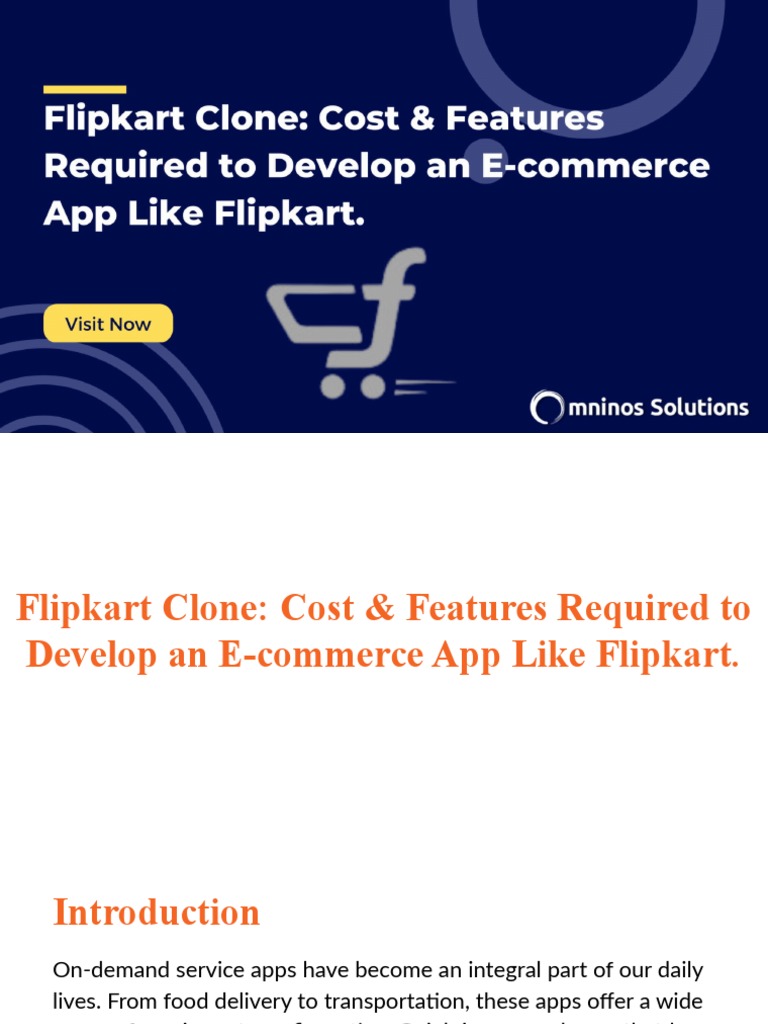 Flipkart Clone - Cost & Features Required To Develop An E-Commerce App ...