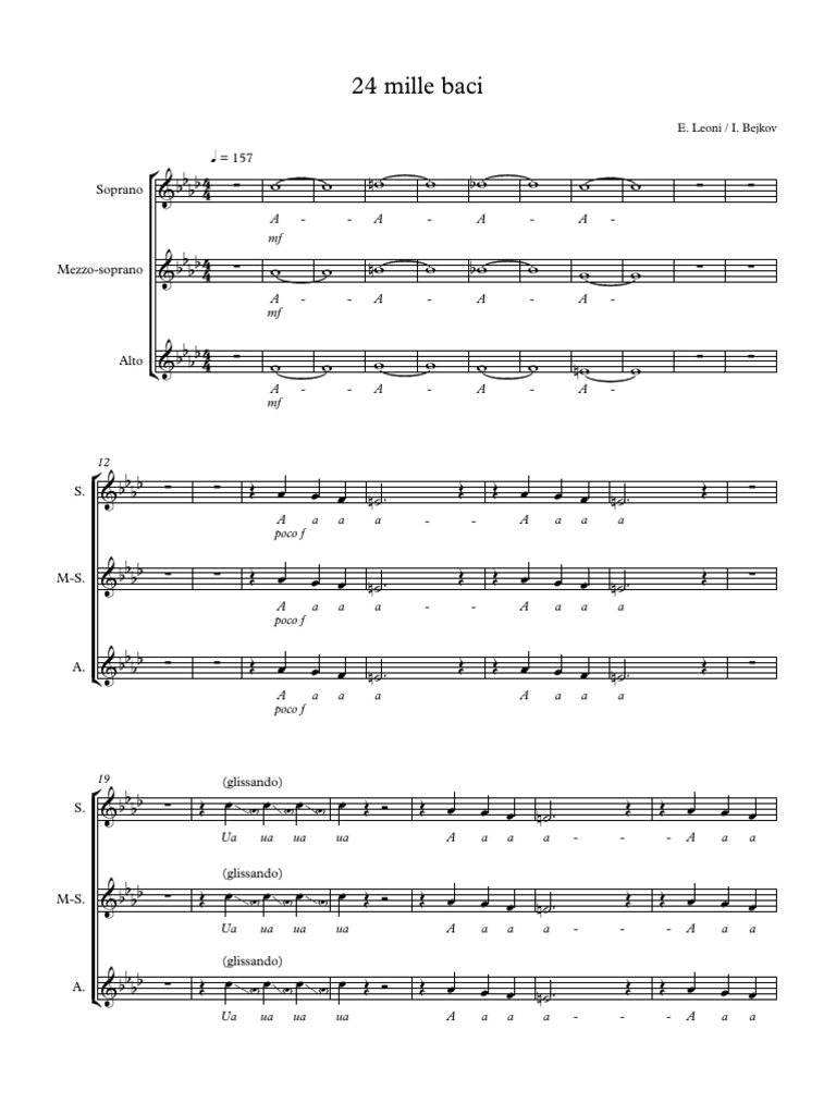 24 Mille Baci Hor PDF | PDF