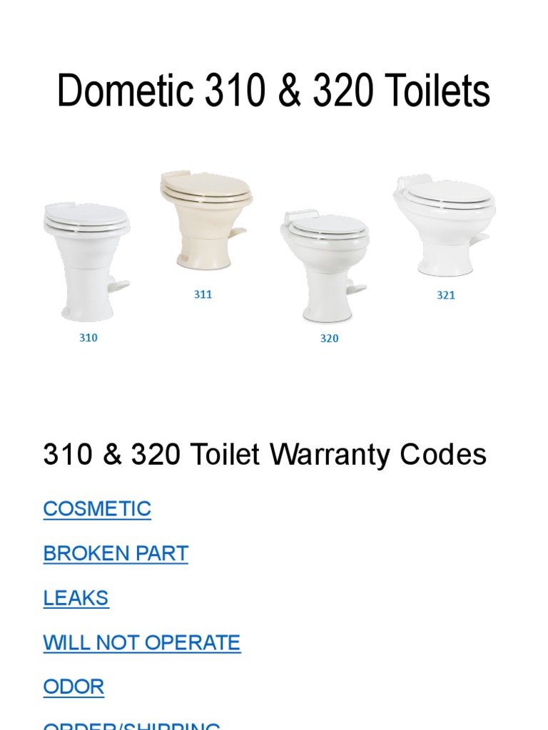 310 311 320 321 Toilet Warranty Codes PDF | PDF | Valve | Leak