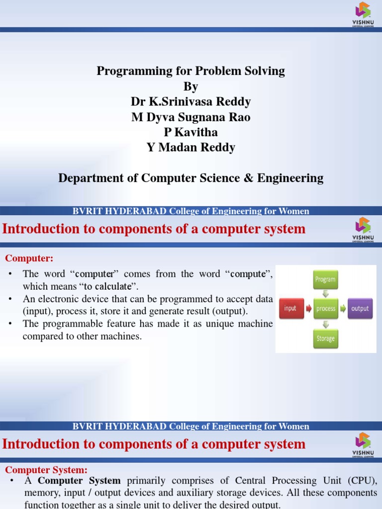 PPS Unit 1 PDF | PDF | Computer Data Storage | Cpu Cache