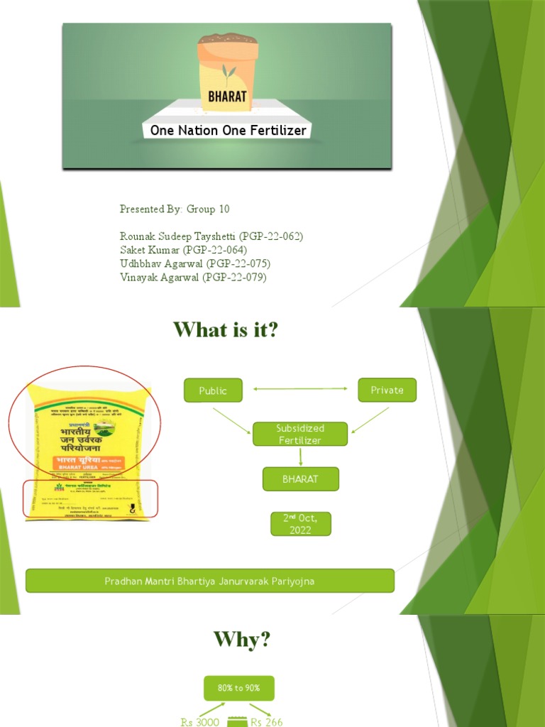 One Nation One Fertilizer Overview | PDF