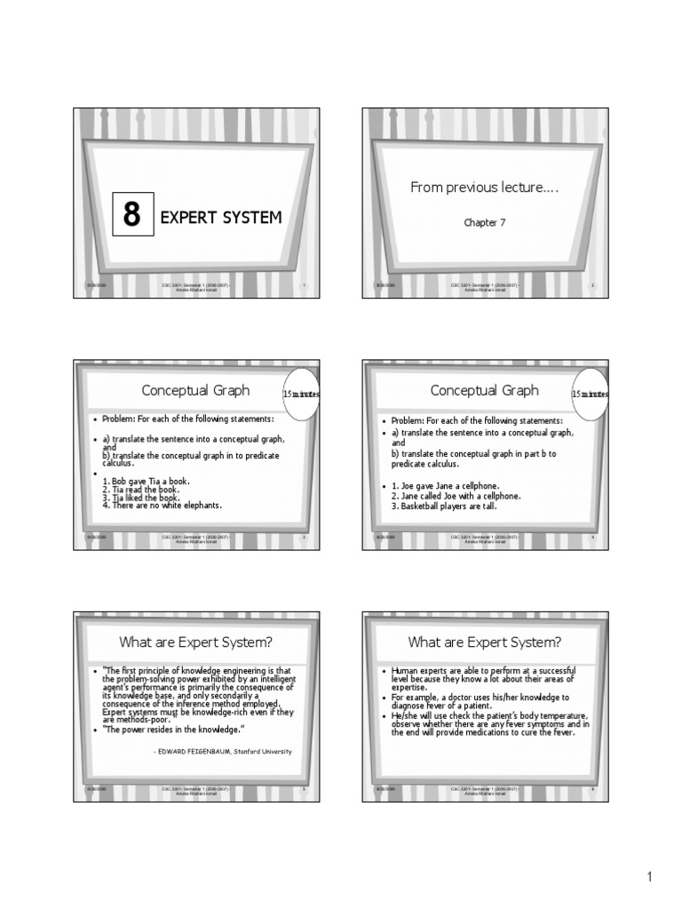 Lecture # 15 & 16 PDF | PDF | Expert | System