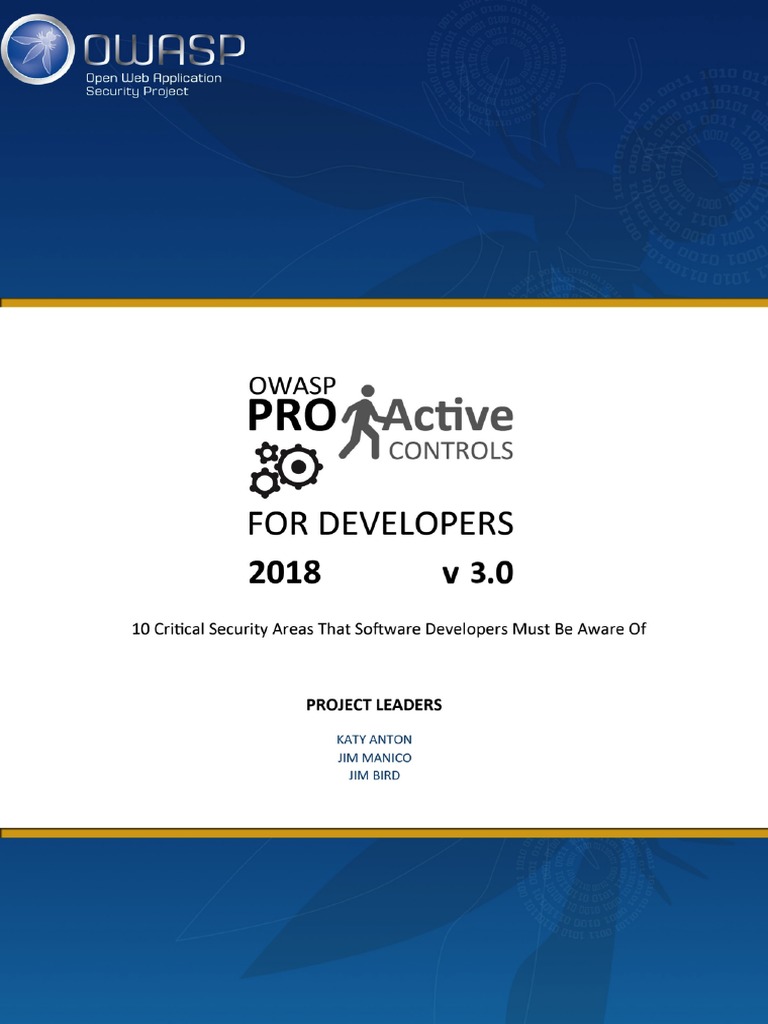 OWASP TOP 10 Proactive Controls 2018 V3 PT-BR PDF | PDF