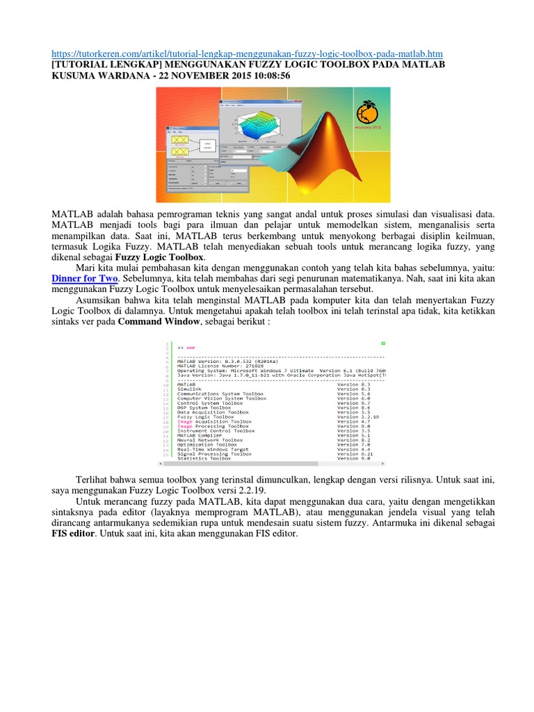 Toolbox Fuzzy Logic PDF | PDF