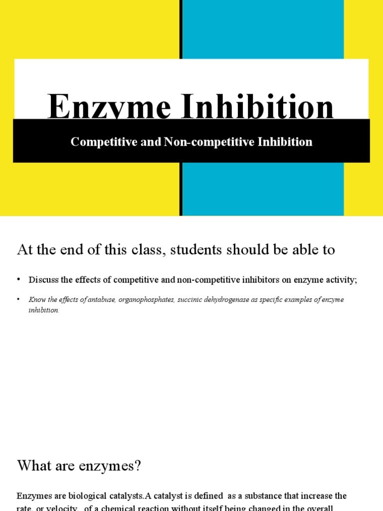 Enzyme Inhibition | PDF | Enzyme Inhibitor | Enzyme