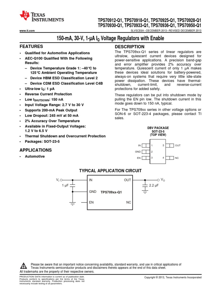 TPS70928DBVT PDF | PDF | Electrostatic Discharge | Physical Sciences