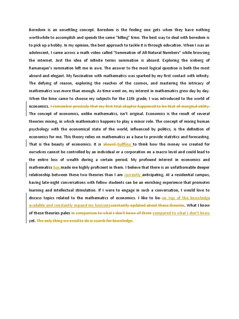 Boredom Is An Unsettling Concept | PDF | Science & Mathematics