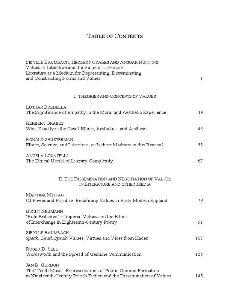 Ed Literature and Values Literature As PDF | PDF | Social Science ...