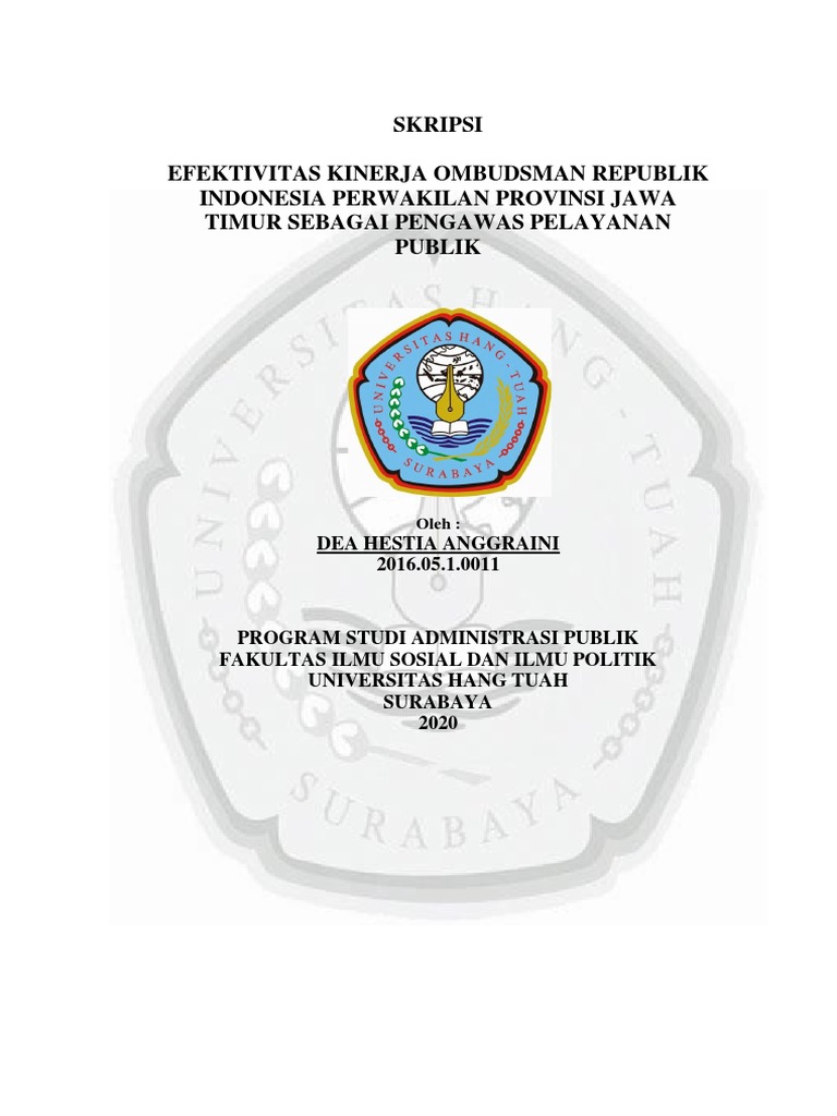 Salinan DEA HESTIA ANGGRAINI 2 PDF | PDF | Karier & Perkembangan