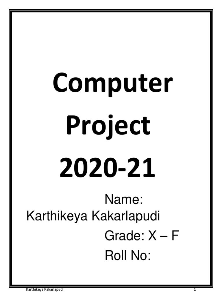 Grade 10 Computer Appications Project PDF | PDF | Computer Programming ... Grade 10 Computer Appications Project PDF | PDF | Computer Programming ...