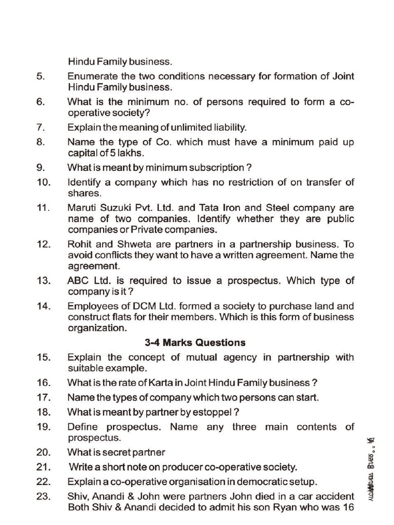 B.St. Notes of Class 11th | PDF