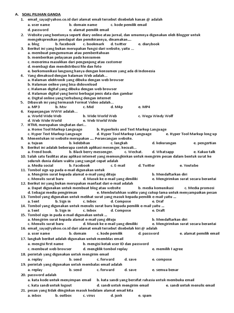 Soal Kkpi SMST 1 Kls 3 2022-2023 | PDF