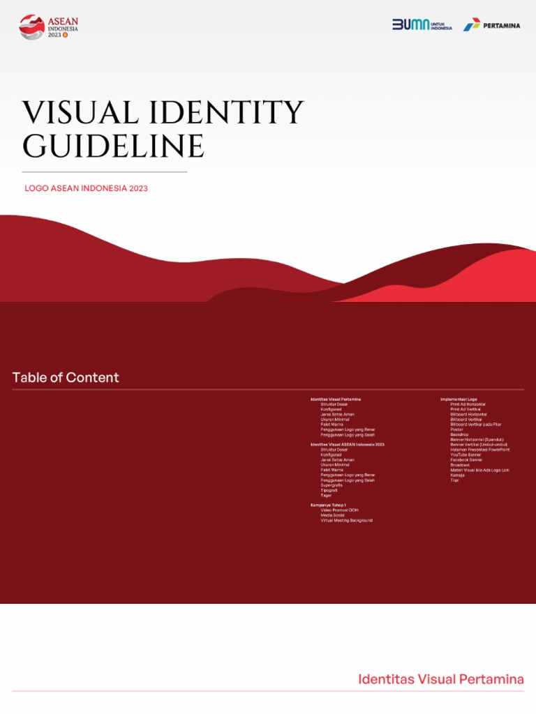 Visual Identity Guideline ASEAN Indonesia 2023 Pertamina | PDF